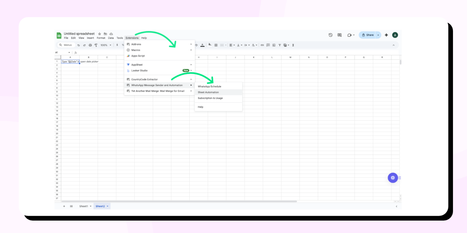 Google Sheet Integration with WhatsApp Using Wati