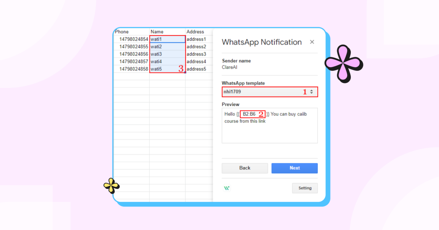 Google Sheet Integration with WhatsApp Using Wati