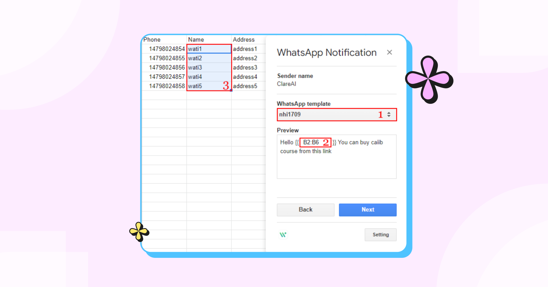 Google Sheet Integration with WhatsApp Using Wati