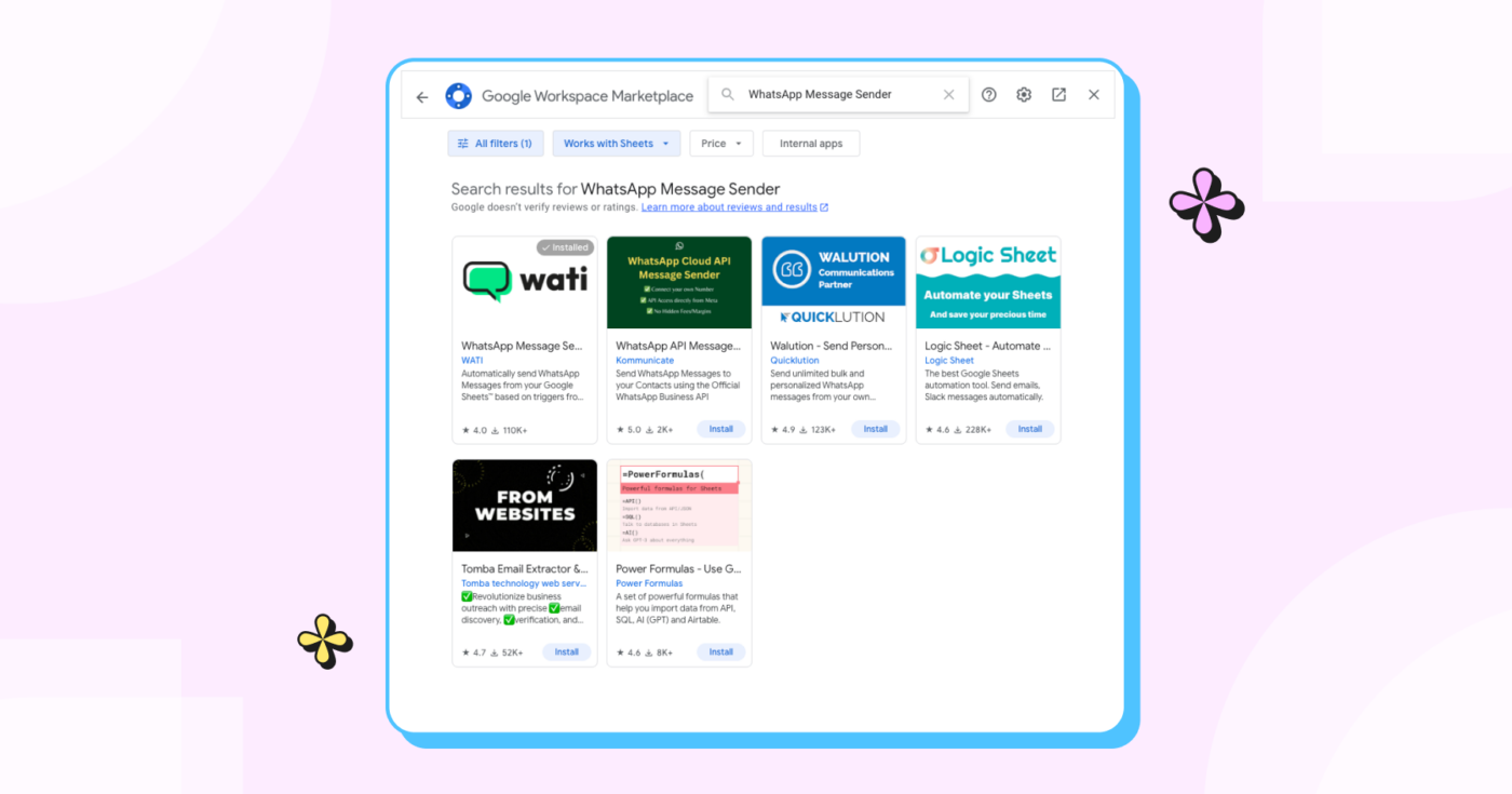 Google Sheet Integration with WhatsApp Using Wati